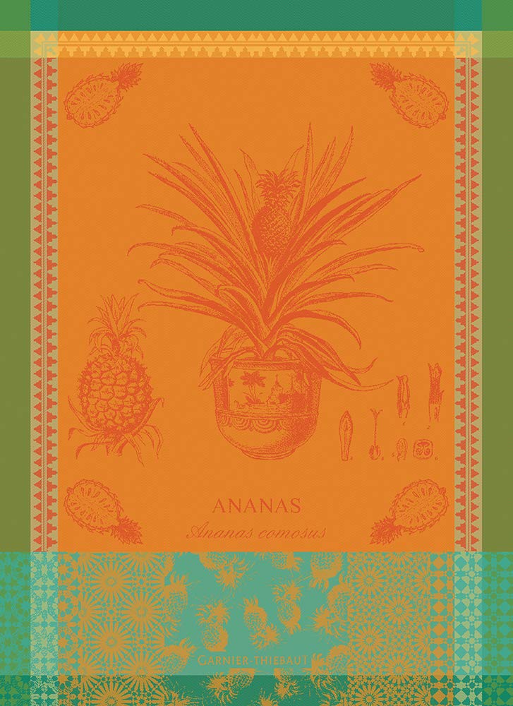 Garnier Thiebaut Mandarinier Pot Orange Kitchen Towel, 22"x30"