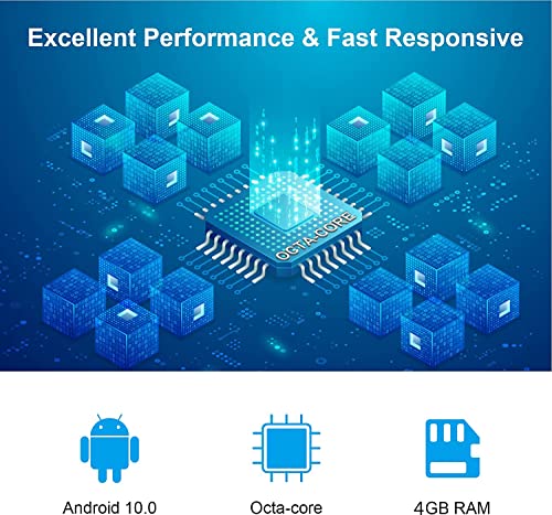 HOTIPS Android 10 Tablet 10.1 inch 4GB RAM 64GB Storage Octa-core Processor 5000mAh Battery,1280x800 IPS HD Touchscreen Tablets, 2MP+5MP Camera, Support 4G Phone Call, 2.4G Wi-Fi, Bluetooth 4.2
