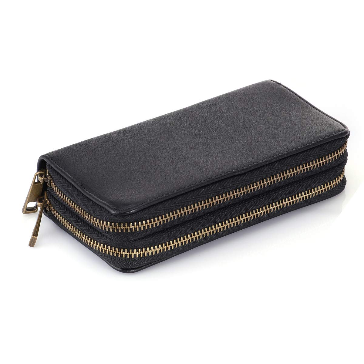 XEYOU Double Zipper Long Clutch Wallet Cellphone Wallet for Women with Wristlet Strap for Card, Cash, Coin, Bill