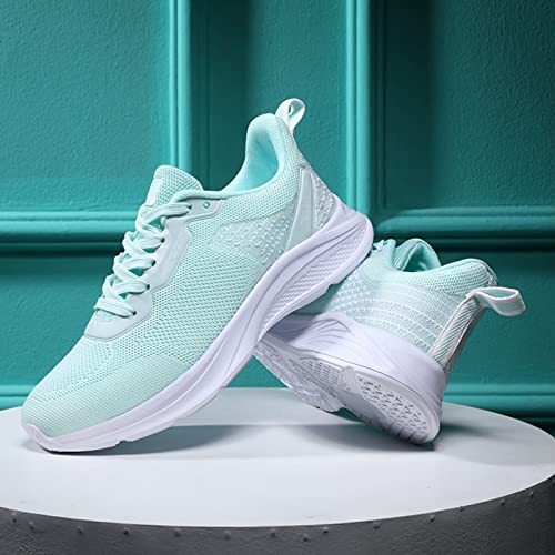 FASDNENDYS Couple Models Women's Spring and Autumn New Korean Version Breathable Lightweight Student Extra Wide Women's Shoes Green
