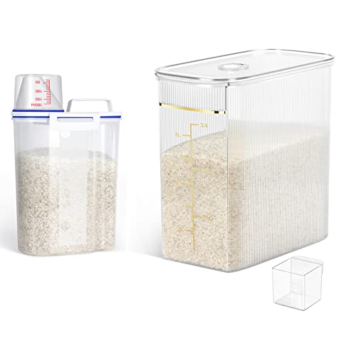 TBMax Rice Container 20 Lbs + Rice Storage Container 4 Lbs