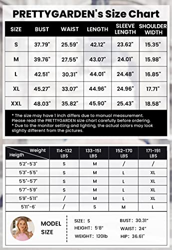 PRETTYGARDEN Women's Fall Midi Dress Long Puff Sleeve Wrap V Neck Flowy Ruffle Pleated Casual Dresses (White,Large)