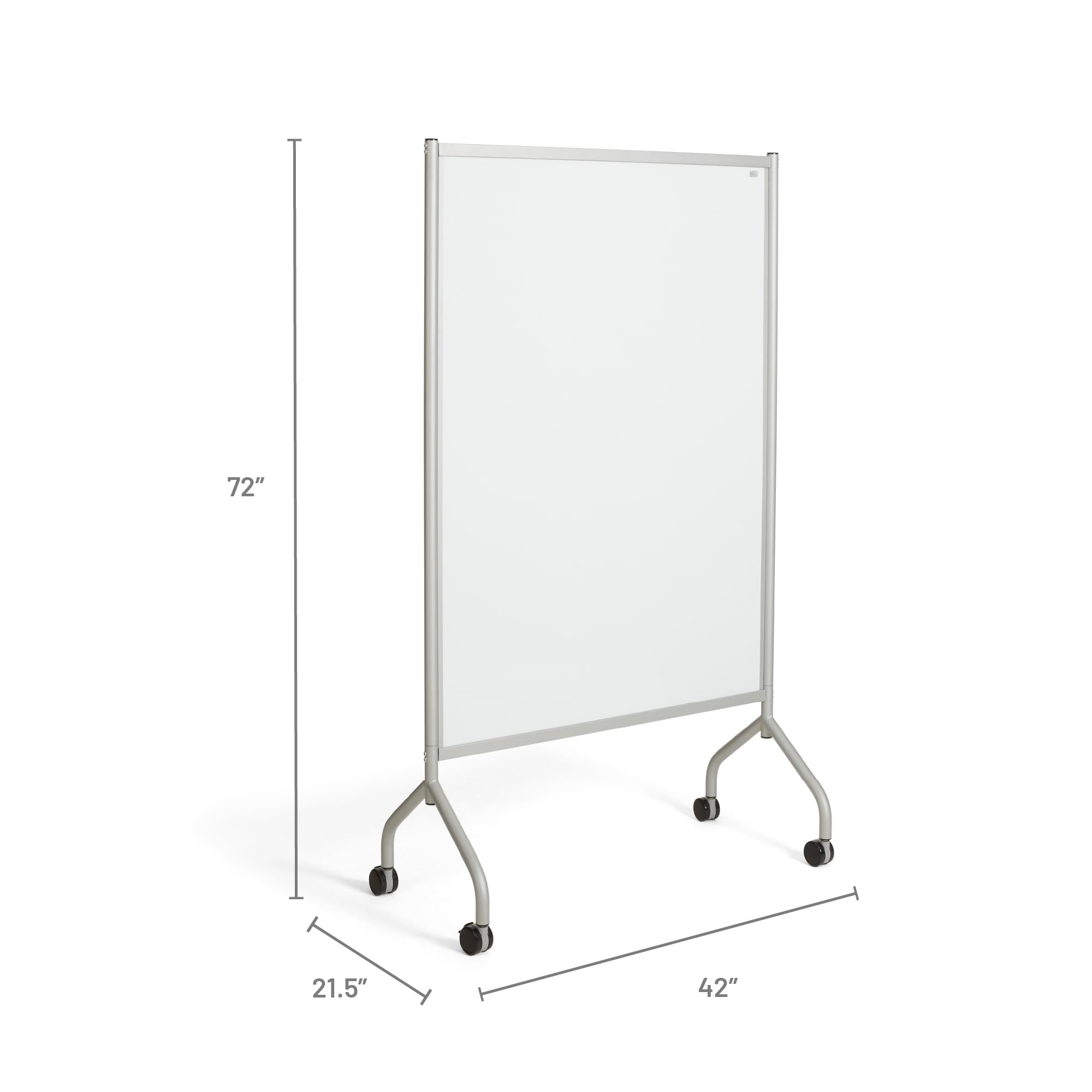 Safco Impromptu Full Whiteboard, Double-Sided Magnetic Dry Erase Board for Home, Office and Classroom, Commercial Grade Steel Frame with Swivel Wheels