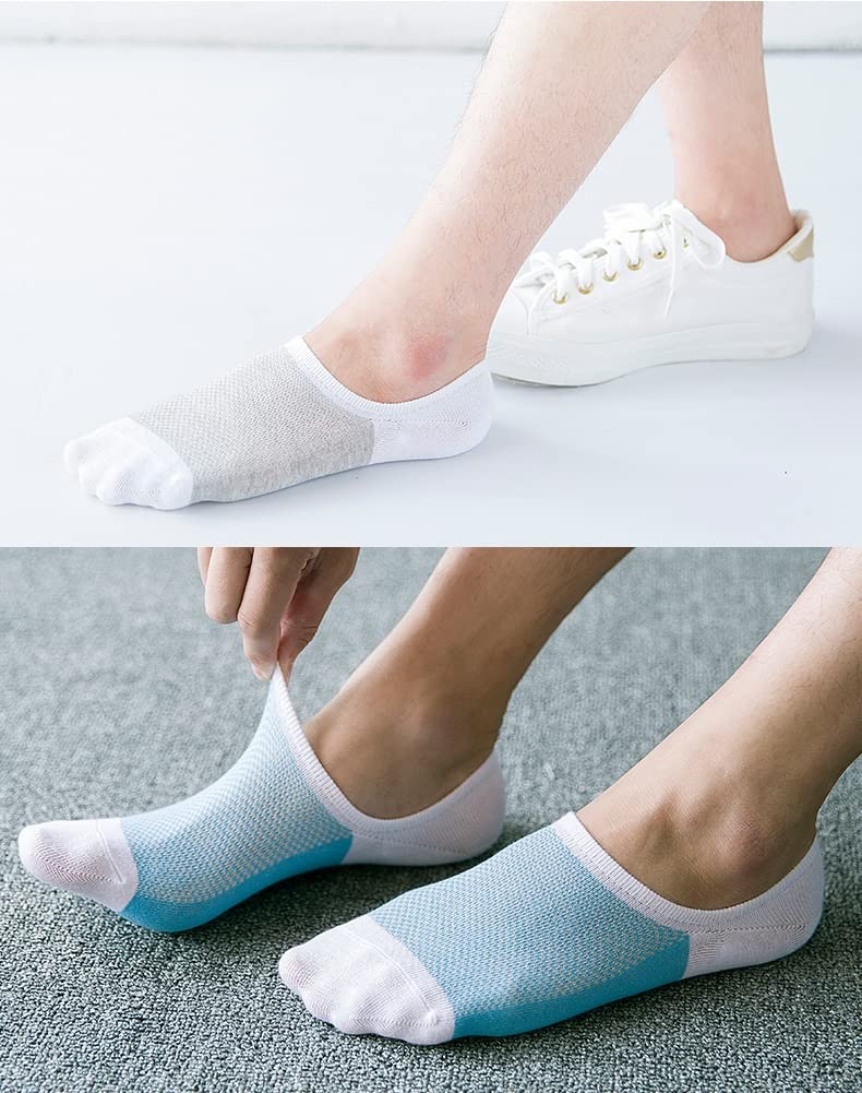 GPPZM 5 Pairs/lot Men Summer Socks Cotton Boat Socks Male Mesh Socks