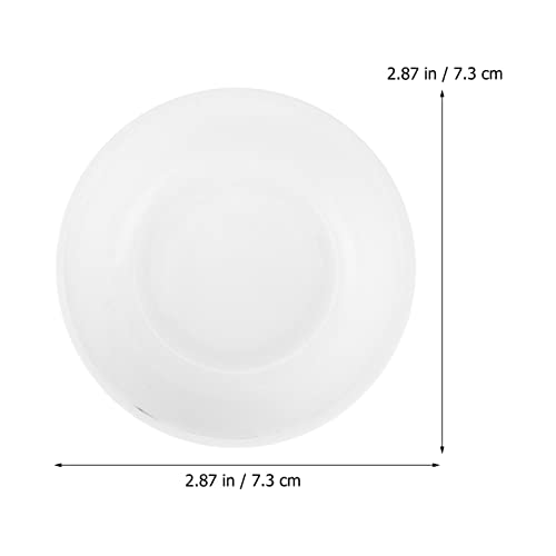 Tofficu 10pcs Sauce Dishes Round Seasoning Dishes Plastic Sushi Dipping Bowl Saucers Bowl Mini Appetizer Plates(2.8×2.8×0.9in)