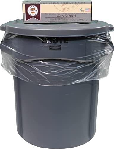 True Liberty Bags β Can Liner Bags - 25 Pack - All Purpose Lining 20 β 30 Gallon Food Storage Can - Freezer & Refrigerator - Fish, Meat, Herbs & Poultry β Industrial Strength Food Safe - 30" x 48β