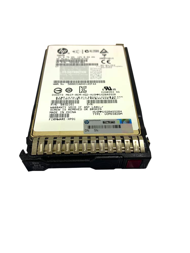 Hgst Ultrastar Ssd1600mm 200 Gb 2.5" Internal Solid State Drive . Sas "Product Type: Storage Drives/Hard Drives/Solid State Drives" (Renewed)