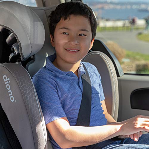 Diono Monterey XT Latch 2 in 1 High Back Booster Car Seat with Expandable Height & Width, Side Impact Protection, 8 Years 1 Booster, Black