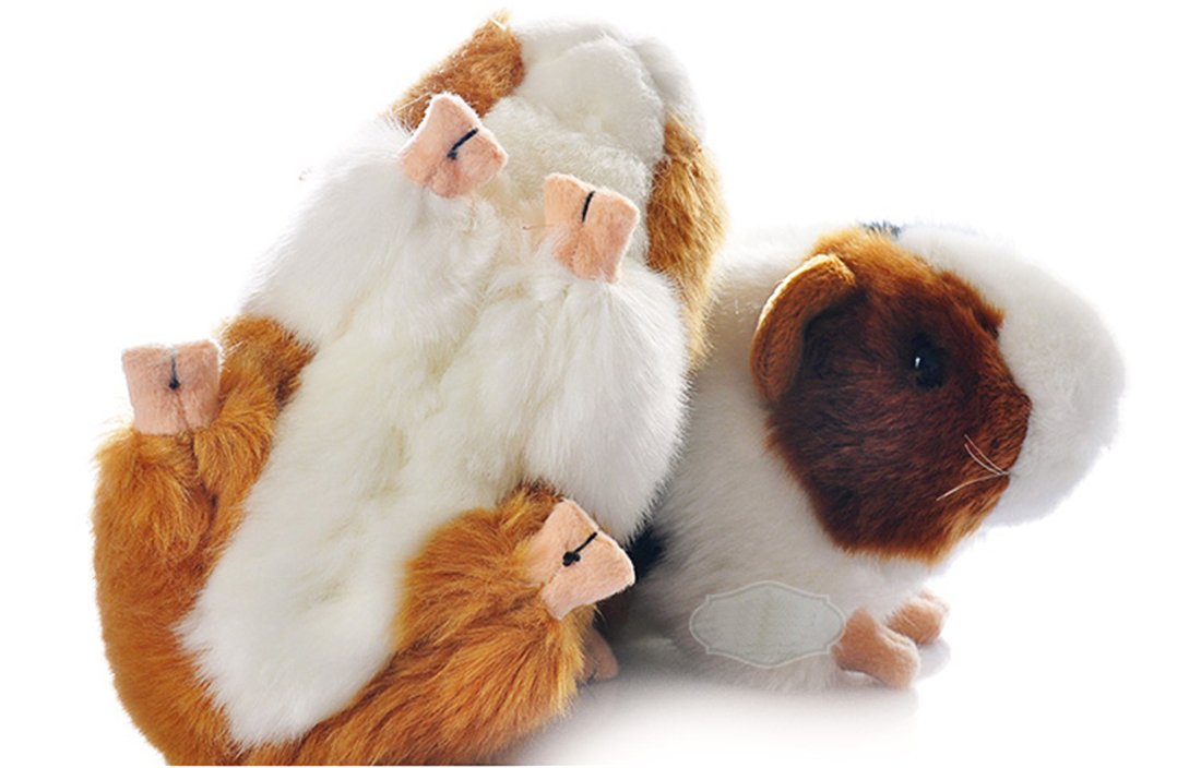 YAIRYANGTZE 2pcs Cute Plush Guinea Pig Stuffed Guinea Pig, 7 inch Plush Hamster Doll Stuffed Dutch Pig, Realistic Plush Guinea Pig