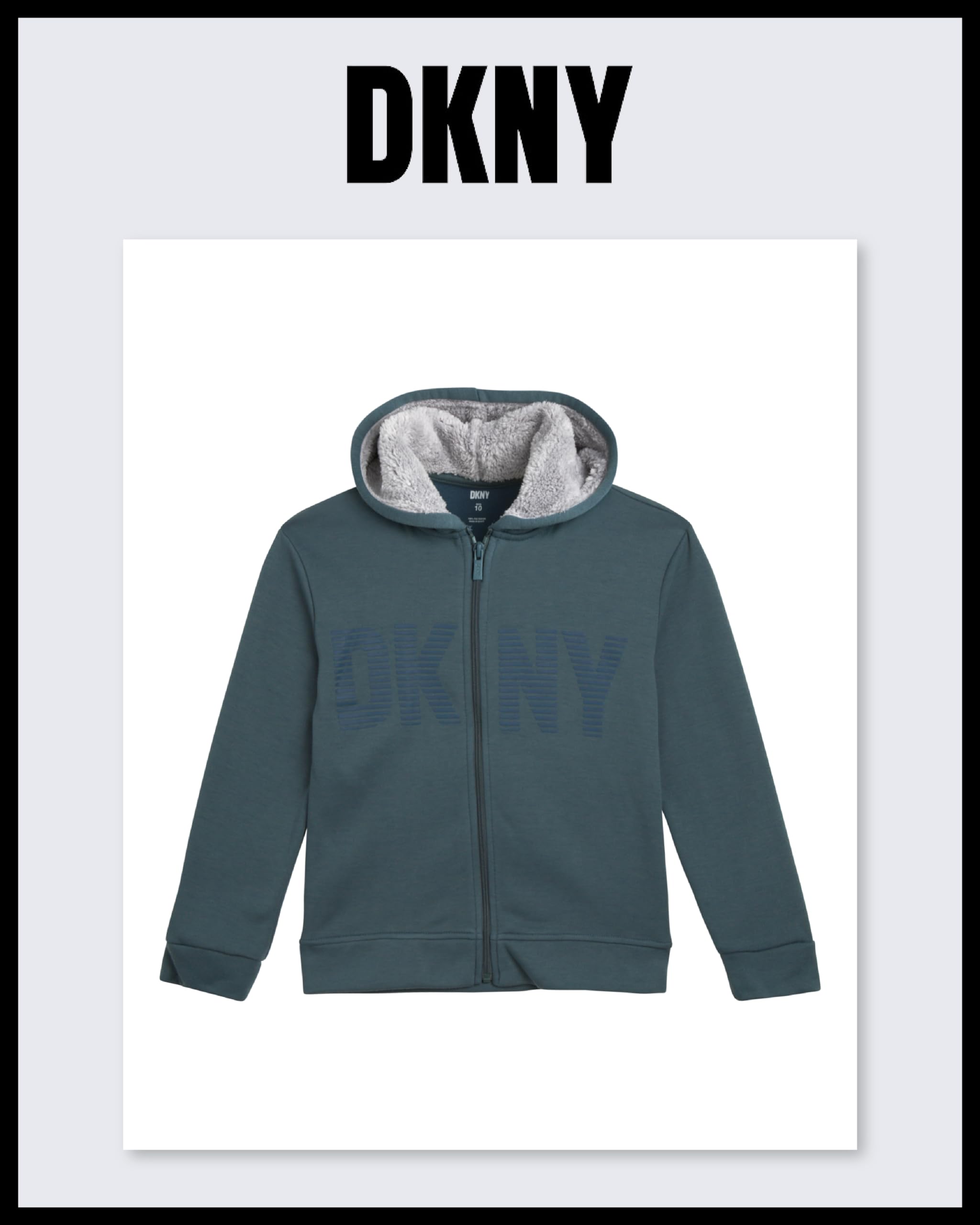 DKNY Boys' Sweatsuit Set - 2 Piece Fleece Sweatshirt and Jogger Sweatpants (Size: 4-12), Size 5, Red/Navy/Grey Colorblock