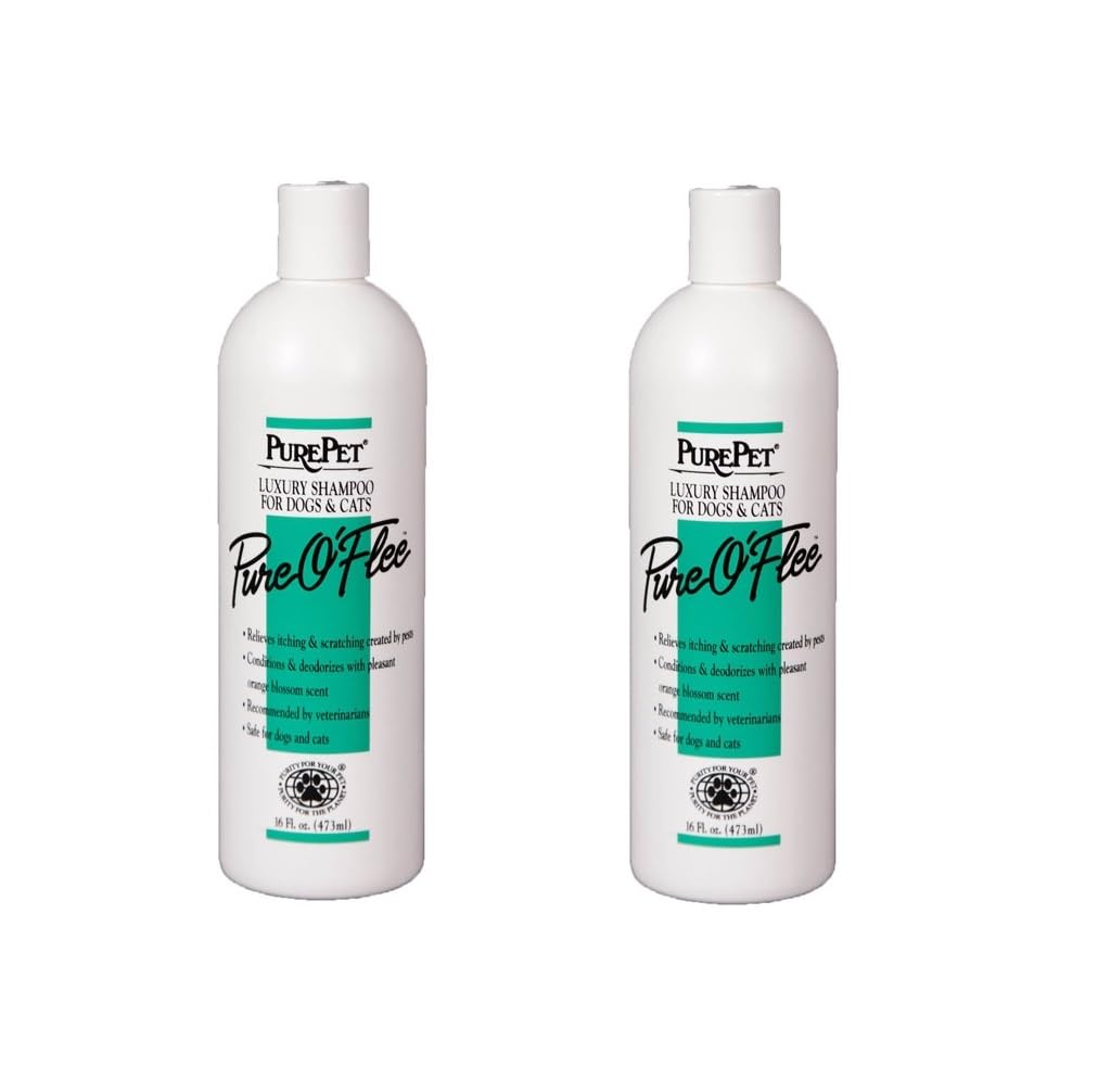 PUREPET Pure O'Flee Dog and Cat Conditioning Shampoo Concentrate Dilutes 10 to 1 (1 Gallon)