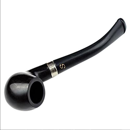 Direct Tobacco Pipes,Smoking Pipe Pipes, Cigar Cigarette Vintage Wooden Durable Tobacco,Black