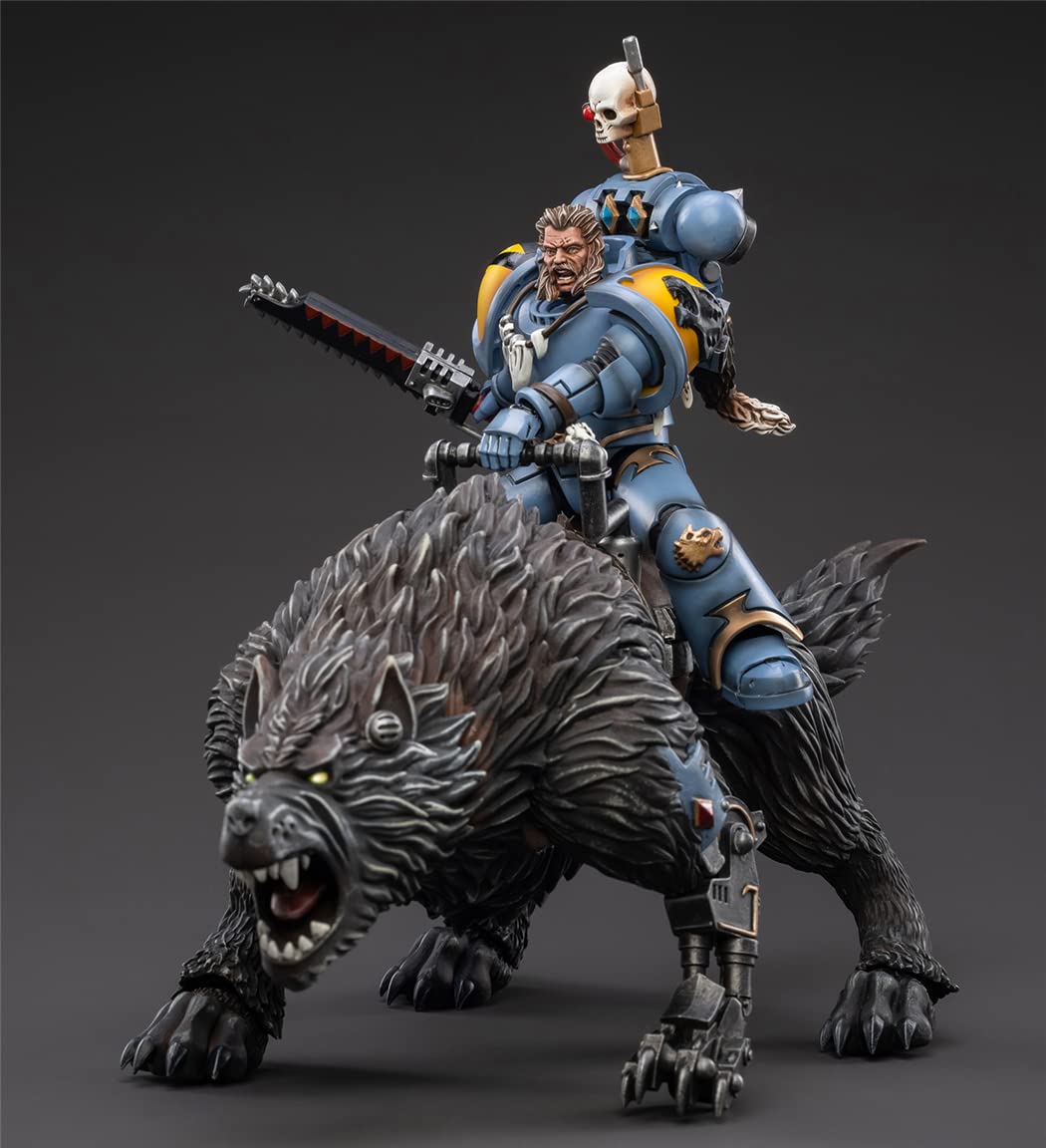 HiPlay JoyToy Warhammer 40K Space Wolves Thunderwolf Cavalry Frode 1:18 Scale Collectible Action Figure