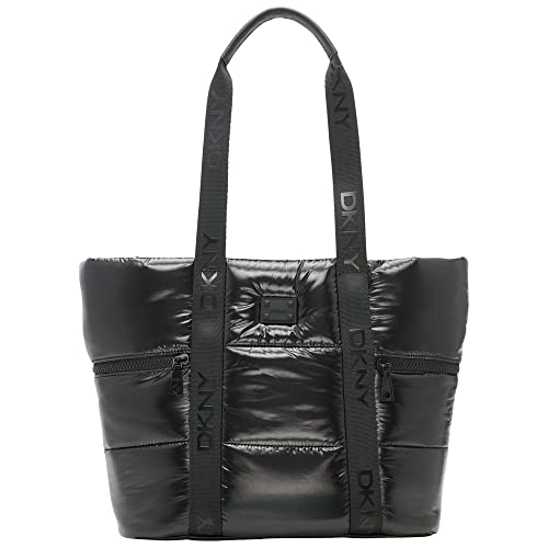 DKNY womens Dkny Avia Tote, Black/Black, One Size US
