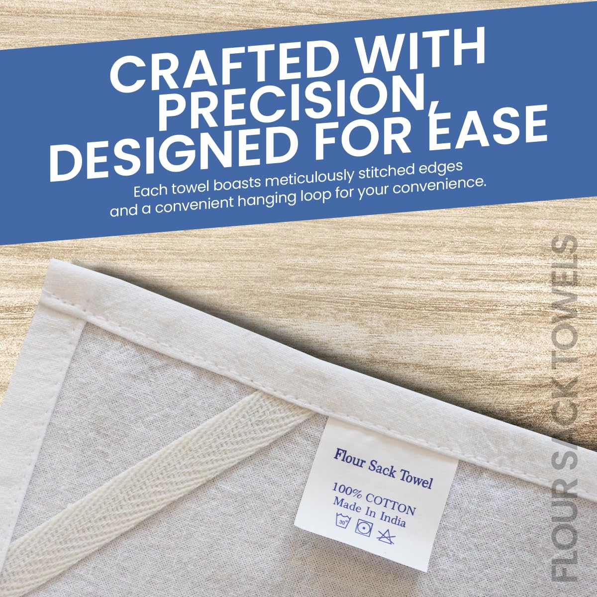 Flour Sack Kitchen Towels |Cotton Blank Towel | Tea Towel Crafting Embroidery for Easter|Flat Thick Absorbent Quick Dry | Baking Bread Proofing Linen Cover, Washable Set of 12, 28 x 28 Inch,White