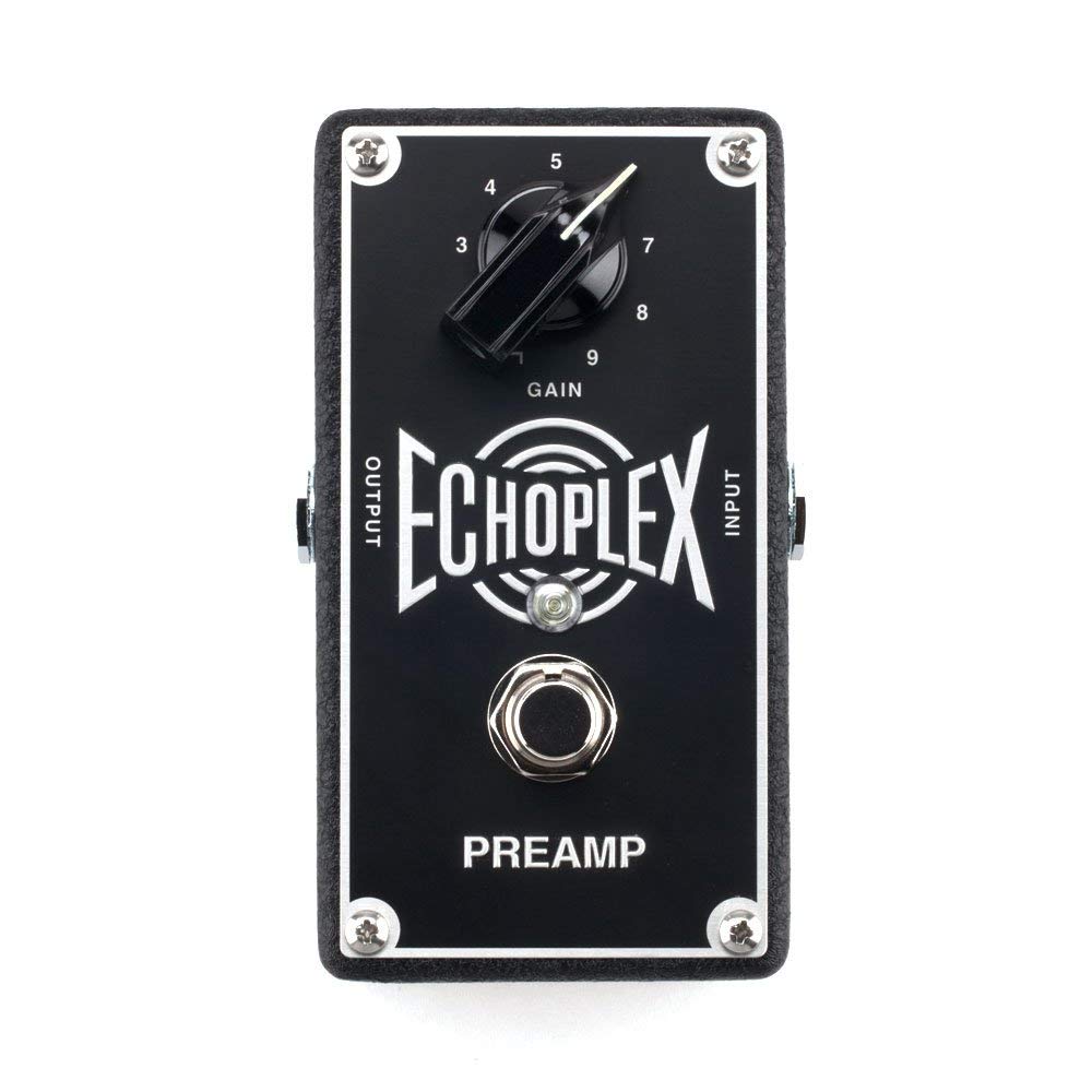 Dunlop EP101 Echoplex Preamp Bundle with 2 MXR Patch Cables and 9V Power Supply