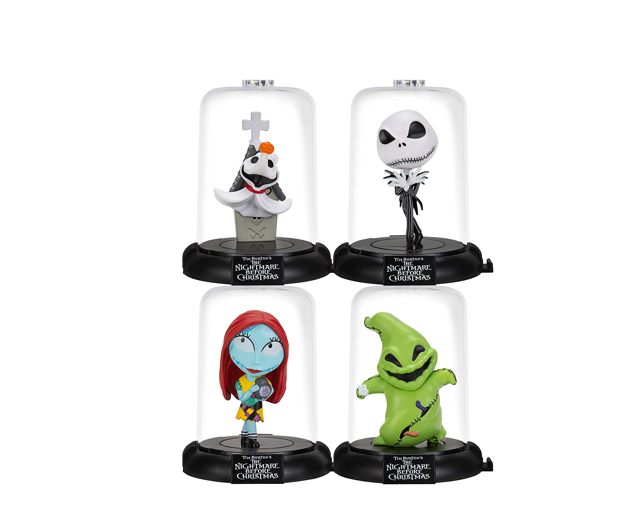 Domez Disney's Nightmare Before Christmas Collector Set- Includes Jack Skellington, Sally, Oogie Boogie, and Zero
