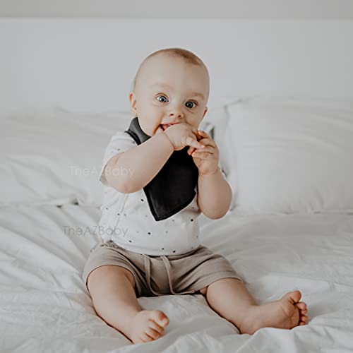 TheAZBaby Baby Bandana Drool Bibs 8 Pack Baby Bibs for Boys, Girls, Unisex Basic Colors