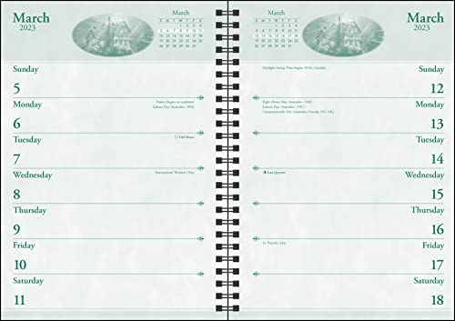 Thomas Kinkade Studios 12-Month 2023 Monthly/Weekly Engagement Calendar with Scr
