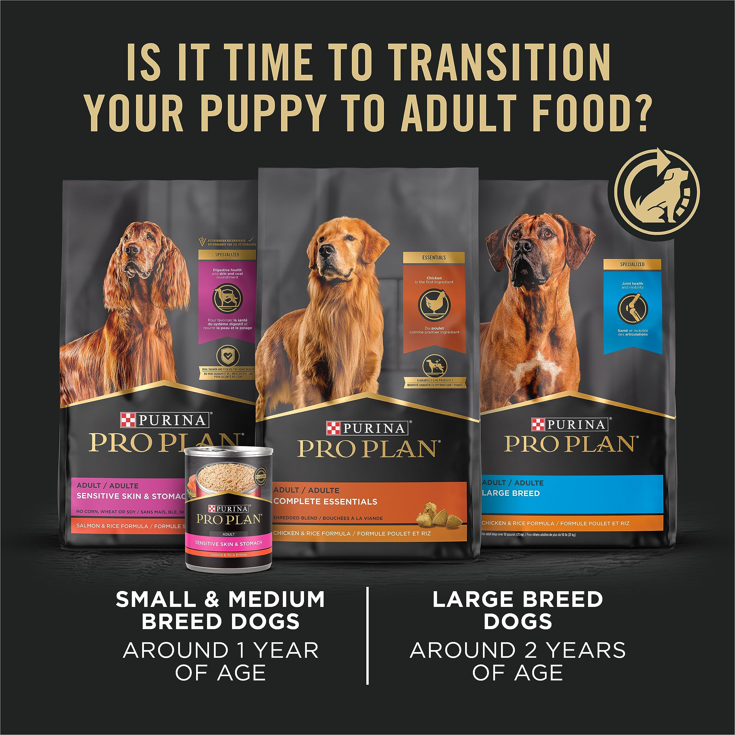Purina Pro Plan Grain Free Wet Puppy Food, Classic Turkey Entrée - (Pack of 12) 13 oz. Cans