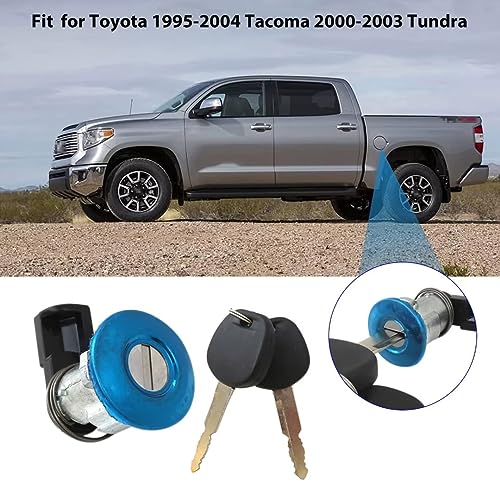 Fuel Door Lock Cylinder W/ 2 Keys Set Replace 69058-34020 for 2000 Toyota Tacoma SR5 Extended Cab Pickup 2-Door
