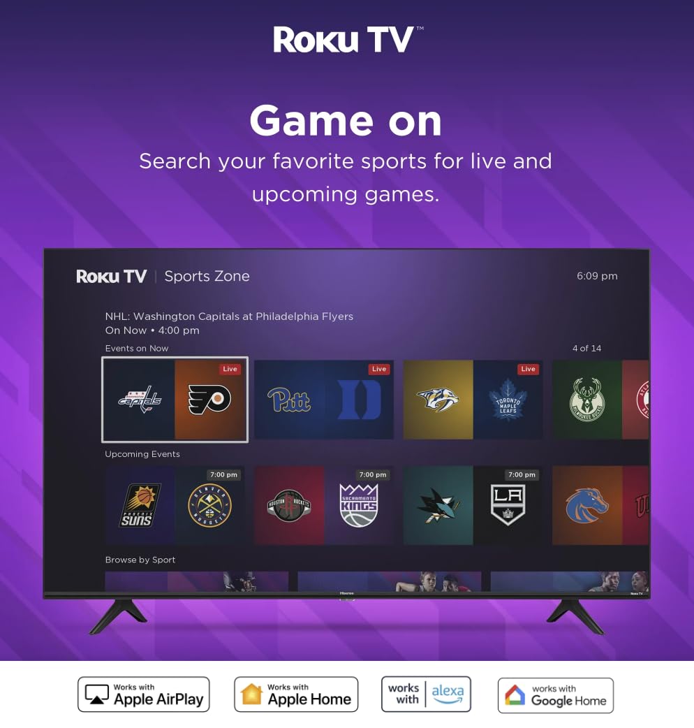 Hisense 32H4030F3 32-Inch HD 720p Roku Smart LED TV Free Wall Mount (Renewed)