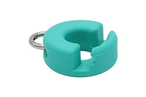GoDonut – Phone Stand Mini – Portable Keychain Cell Phone Holder – Desk Accessory – Perfect for Travel, Office, Nightstand – Compatible with iPad Mini, iPhone & Most Smartphones – Teal