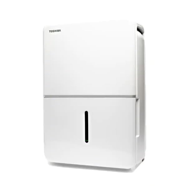 Toshiba 50-Pint 115-Volt ENERGY STAR MOST EFFICIENT Dehumidifier with Continuous Operation Function covers up to 4,500 sq. ft. TDDP5013ES2 w/ 1 Year Extended CPS Warranty Included (Renewed)