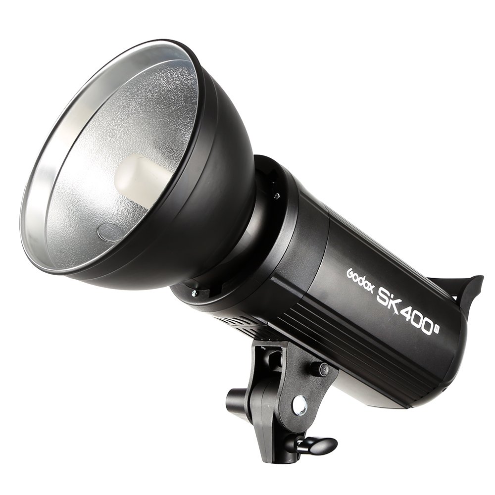 Godox SK400II Studio Flash Kit, 800Ws Professional Studio Strobe Light, Built-in 2.4G Wireless X System Compatible for Bowens Mount Softbox with Honeycomb Grid Softbox, Light Stand, Barn Door (2pcs)
