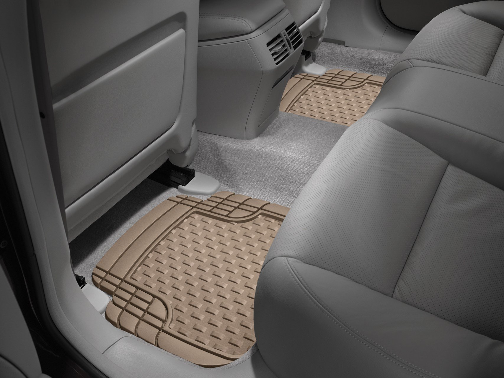 WeatherTech Semi Universal All Weather and Vehicle Trim to Fit Floor Mats - 4-Piece Set Black