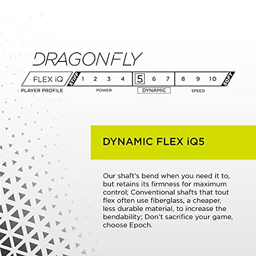 Epoch Dragonfly Pro Defensive/LSM Concave Lacrosse Shaft - Premier Lacrosse Equipment with Flex iQ8 and Epoch's Proprietary Technologies- Engineered for The Offensive-Minded Defender, Red