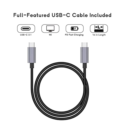 Switch Dock Charger for Nintendo Switch, Mirabox 36W Portable TV Docking Station for Nintendo Switch with 4K@60Hz HDMI/USB2.0/PD USB-C Fast Charging Ports, Full-Featured USB-C to USB-C Cable Included