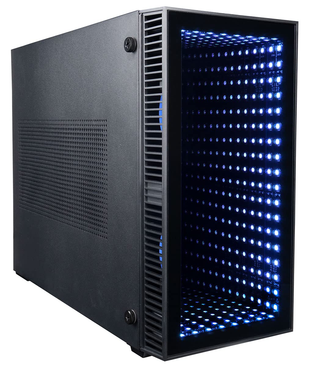 Empowered PC Continuum Mini Gaming Desktop - RTX 3080 (~ 4070), Intel 20-Core i7-14700KF (~ i9-13900K), 32GB DDR5 RAM, 1TB NVMe SSD, WiFi 6, Windows 11 - Tiny Liquid Cooled RGB Gamer Computer