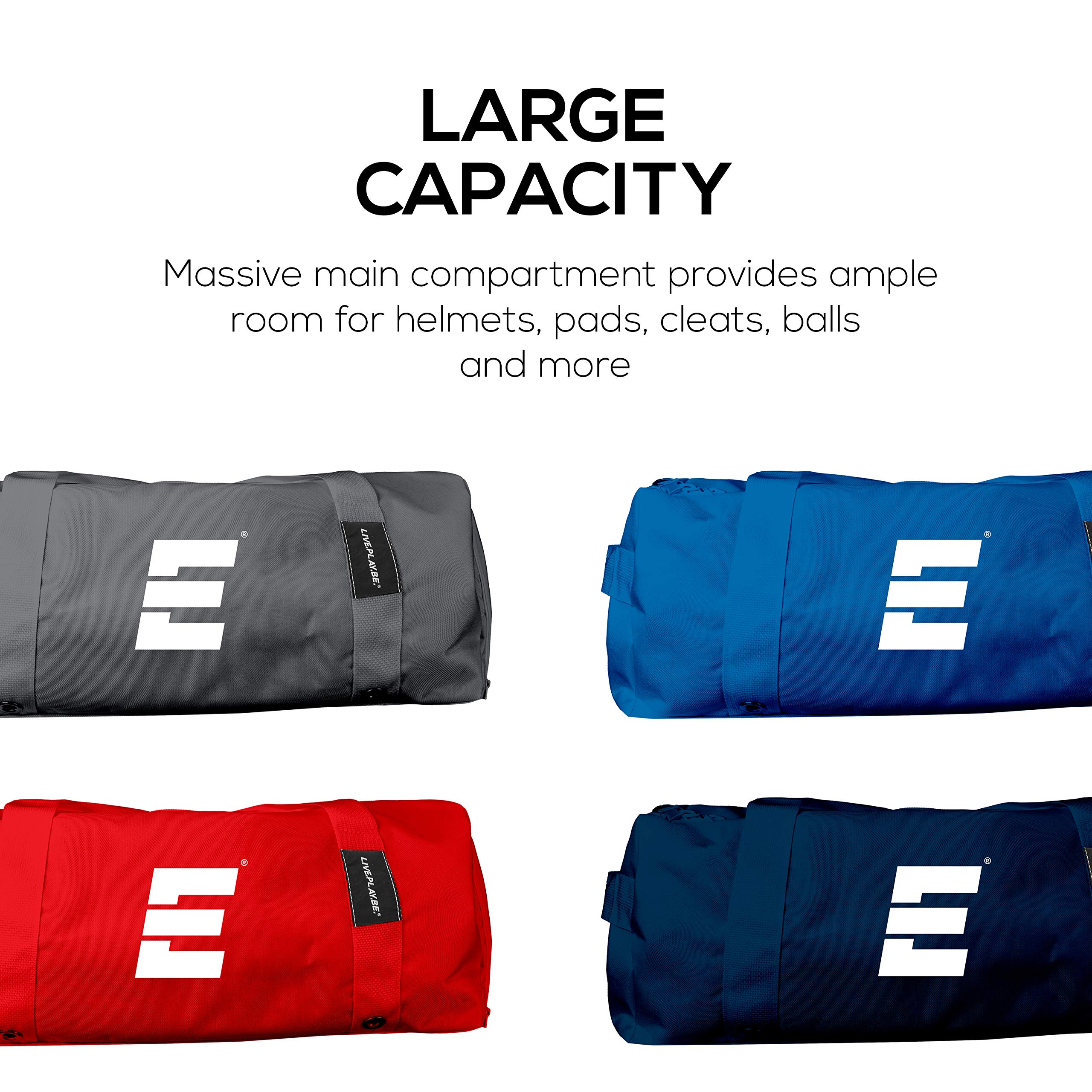 Epoch Training Team Bag - Large Duffle Bag with Shoe Compartment - Cardio Fitness Athletic Training Bag, Royal