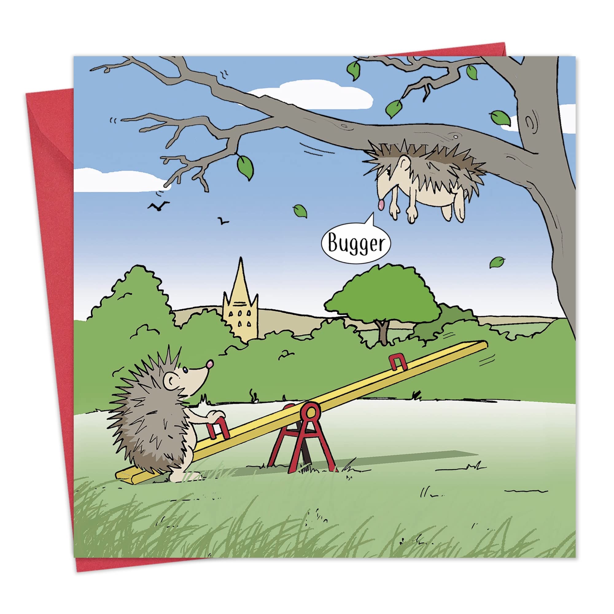 Twizler Funny Card with Hedgehogs – Blank Card – Happy Birthday Card – Humour Card – Mothers Day Card – Fathers Day Card – Valentines Day Card – Teenager Card – Get Well Soon Card – New Home Card