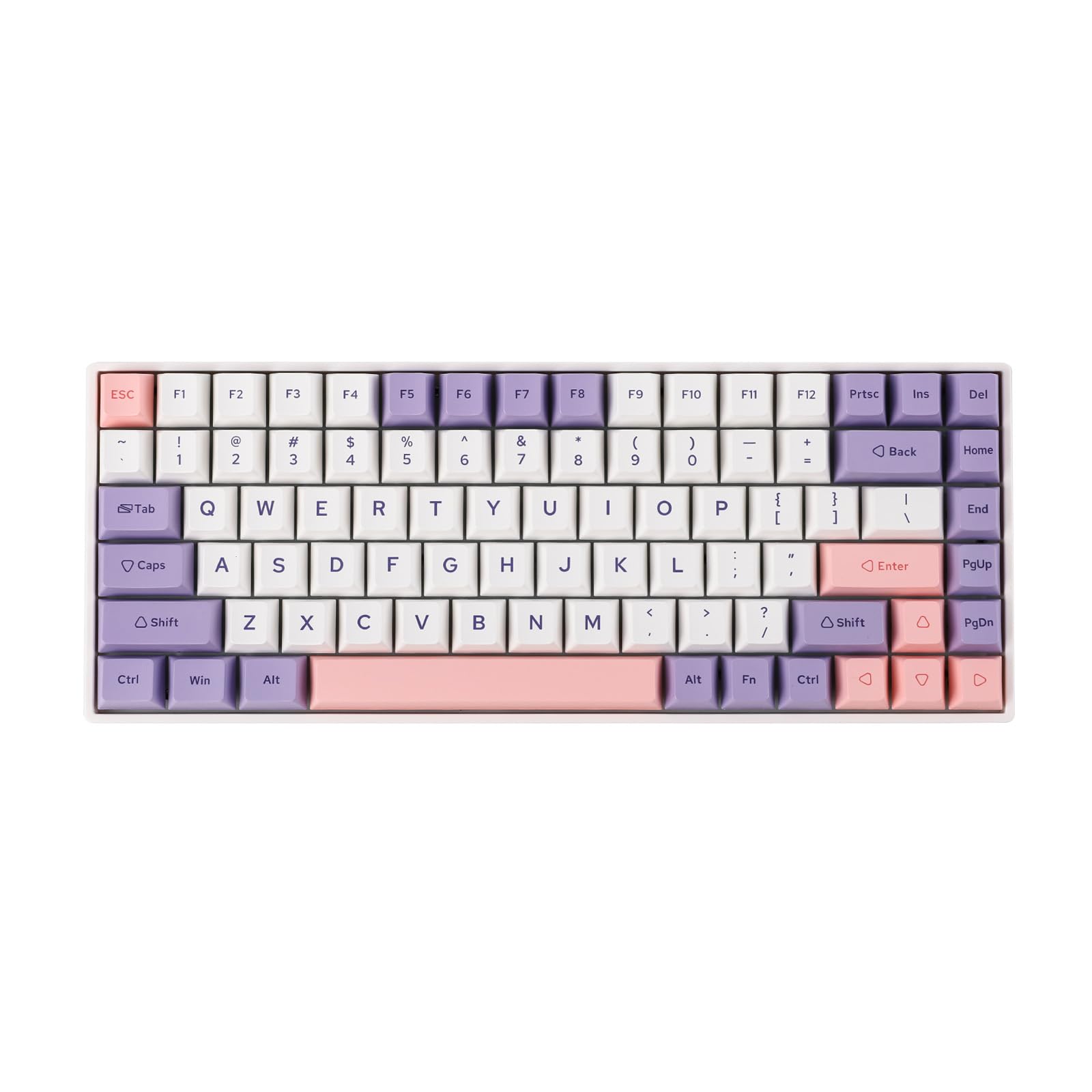 EPOMAKER EP84 84-Key RGB Hotswap Wired Mechanical Gaming Keyboard with PBT Dye-subbed Keycaps for Mac/Win/Gamers (Gateron Red Switch, Grey Black)