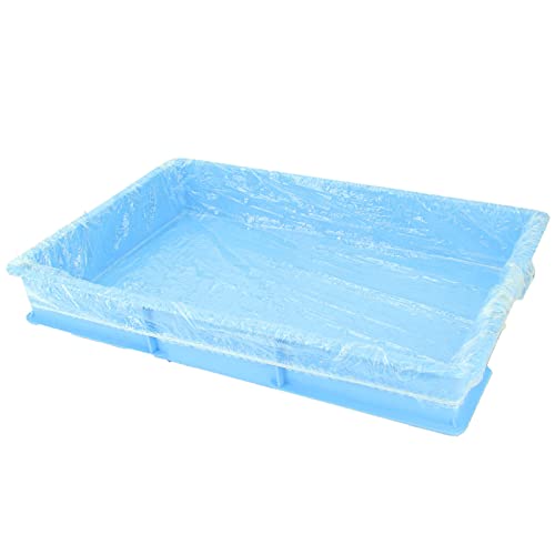 Toysructin 20Pcs Disposable Pet Cage Liner, Plastic Cage Liner Bag Clear Animal Toilet Film, Universal Pet Cage Liners Films for Pets Bunny Hamster Hedgehog Birds Chinchilla Parrot Rats Litter Pan