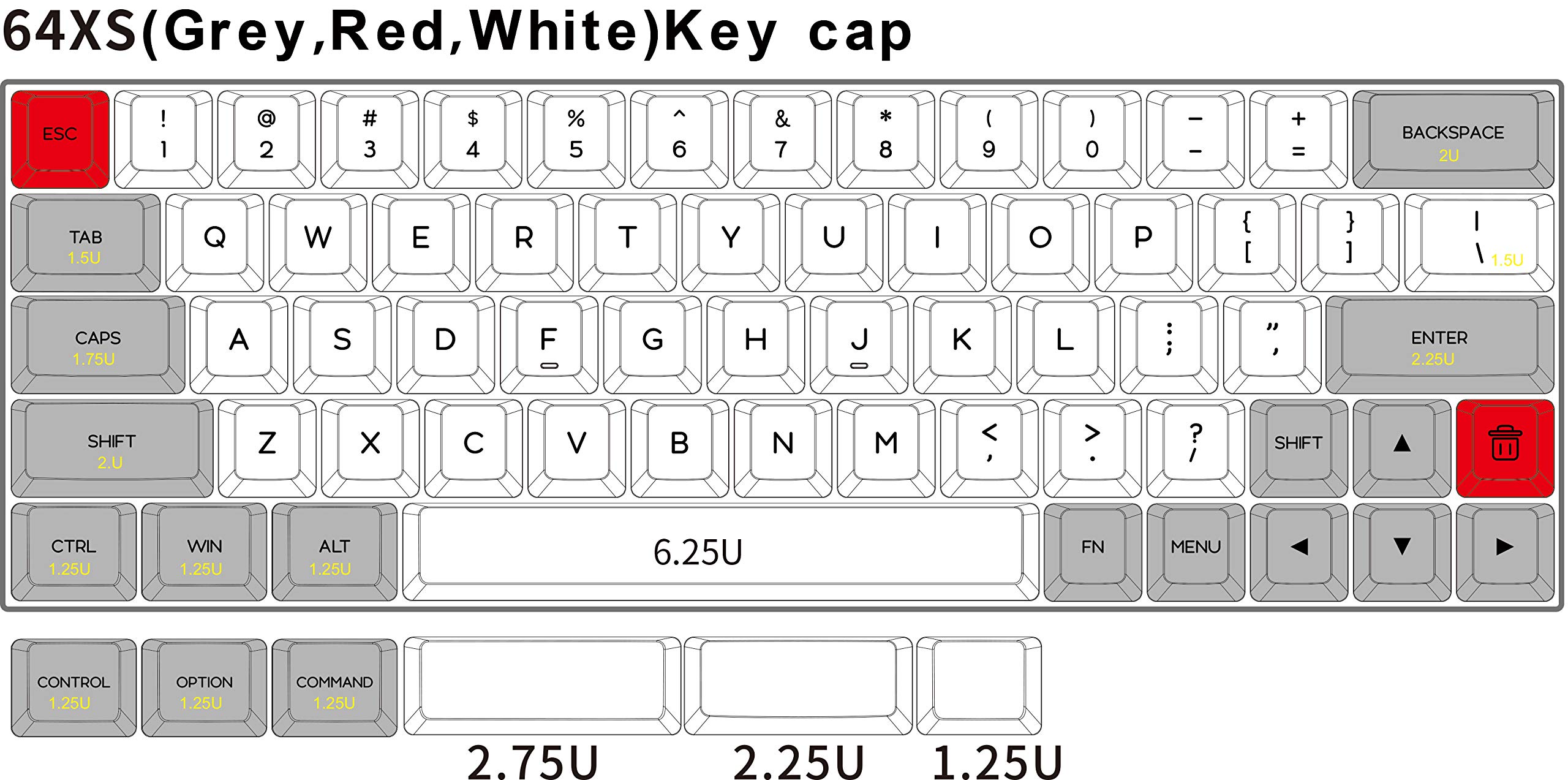 EPOMAKER SKYLOONG SK64 64 Keys Wired Hot Swappable Mechanical Keyboard with RGB Backlit, PBT Keycaps, Arrow Keys for Win/Mac/Gaming