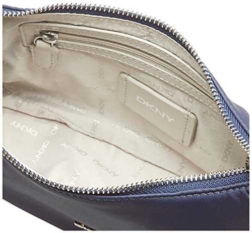 DKNY Women's Sporty Caelynn Pouchette Handbags Crossbody, Indigo/Silver, Medium US