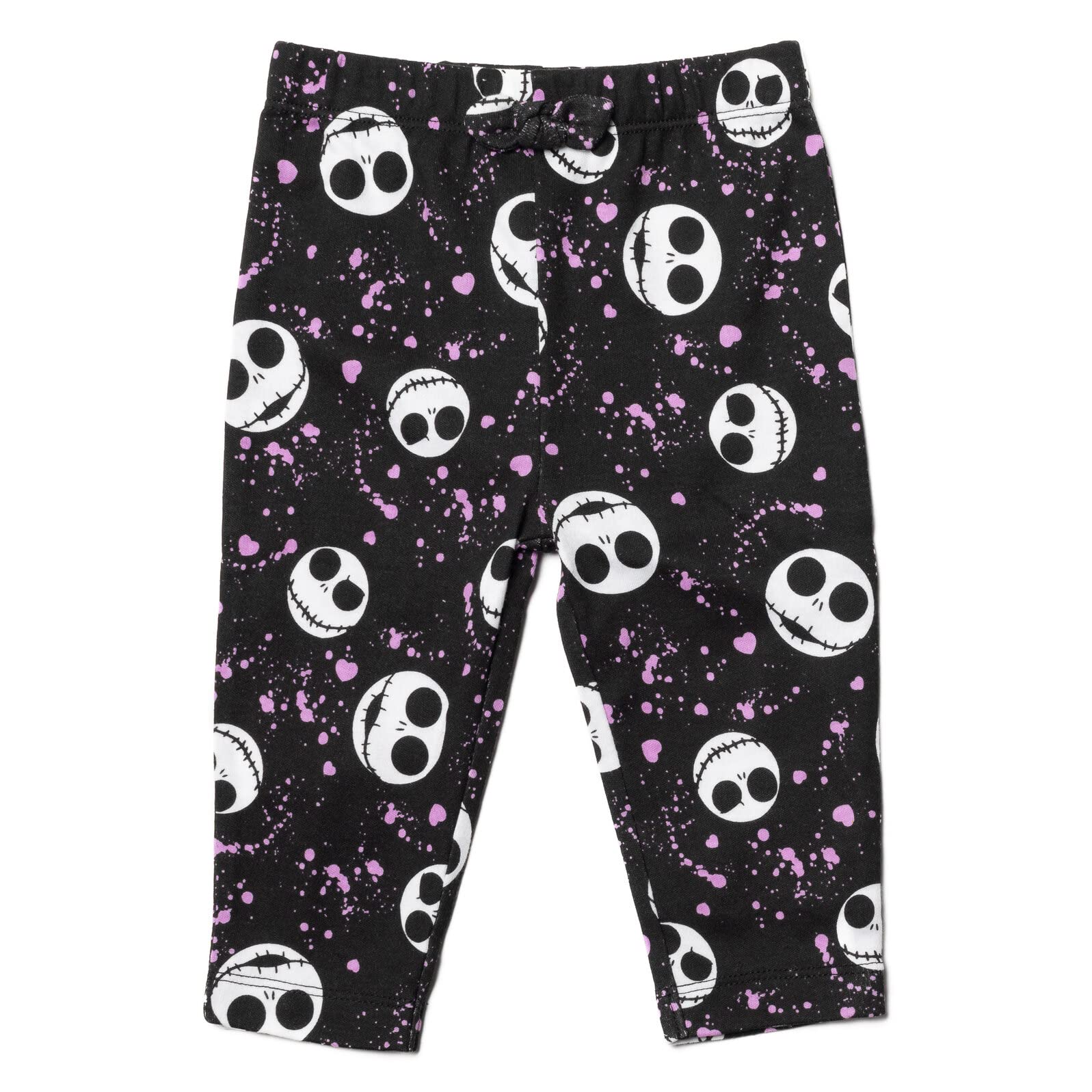 Disney Nightmare Before Christmas Jack Skellington Zero Infant Baby Girls 2 Pack Pants Purple/Black 3-6 Months