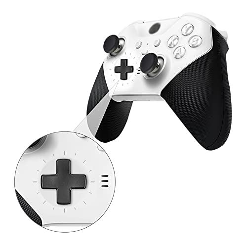 Metal Replacement Thumbsticks for Xbox Elite Controller Series 2 Core,Component Pack Includes 4 Swap Magnetic Joysticks,4 Paddles,1 Standard D-Pads, Accessories Parts for Xbox One Elite 2(Black)