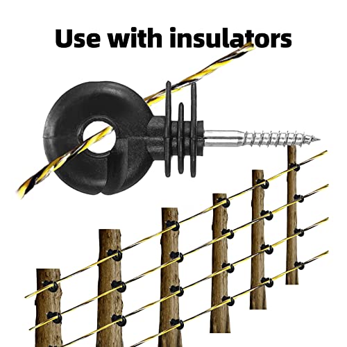 GGTYHAO Electric Fence Polywire Upgraded 1722 Feet,525 Meter,6 Stainless Steel Strands for Reliable Conductivity and Rust Resistance,Portable Electric Fence Rope