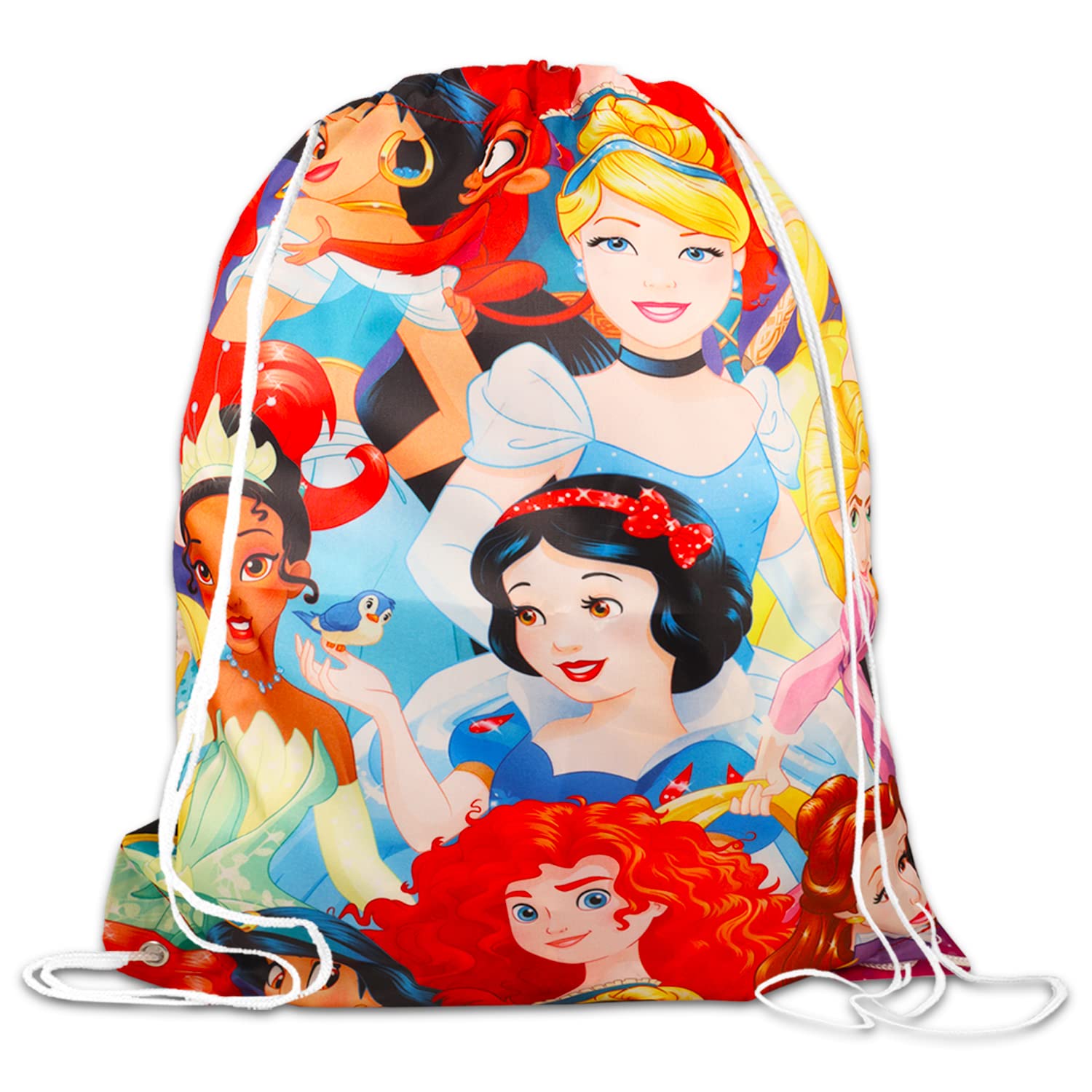 Disney Princess Fleece Blanket Set for Girls - Bundle with 45x60 Inch Princess Throw Blanket and Drawstring Bag (Disney Princess Room Decor)