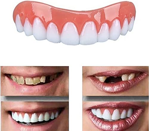 Snap On Teeth You Can Eat With,False Teeth Sets You Can Eat With,Adjustable Snap-On Dentures, Dental Veneers For Temporary Teeth Restoration, Protect Your Teeth And Regain Confident Smile