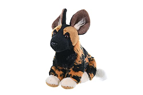 Wild Republic African Wild Dog Plush, Stuffed Animal, Plush Toy, Gifts for Kids, Cuddlekins 8 Inches