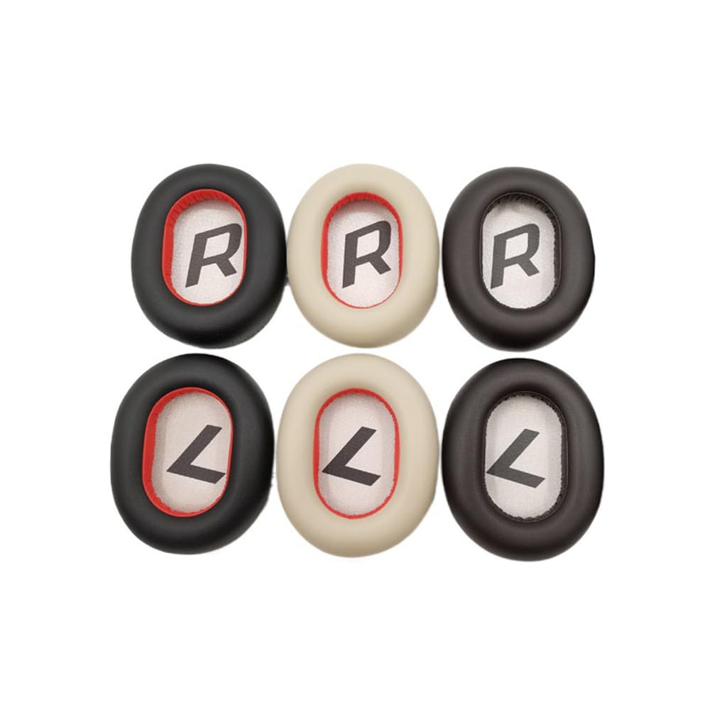 Ear Pads Cushions for Backbeat Pro 2 SE 8200UC Headphone, Protein Leather Replacement Earpads, Comfortable Memory Sponge, Noise Isolation Ear Cups Headset Repair Parts (Beige)