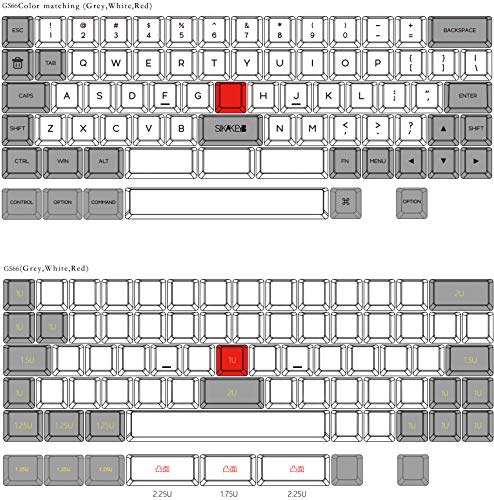 EPOMAKER SK66S 60% Keys Bluetooth 5.1 Wireless Wired Dual Mode Gateron Optical Mechanical Gaming Keyboard with RGB Backlight and PBT Heat Sublimation Keycaps (Gateron Optical Blue, Grey White)