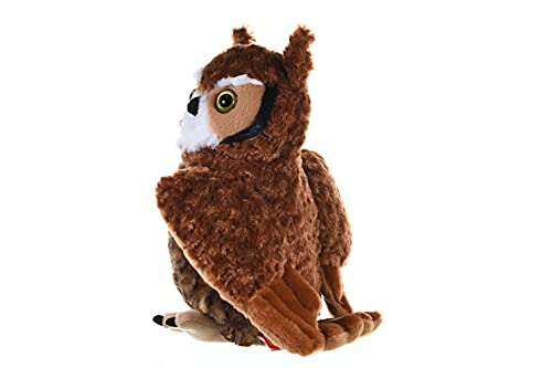 Wild Republic Great Horned Owl Plush, Stuffed Animal, Plush Toy, Kids Gifts, Cuddlekins 12", Model Number: 12310