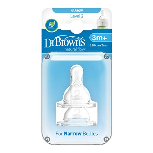 Dr. Brown's 2 Pack Natural Flow Level 2 Standard Nipple