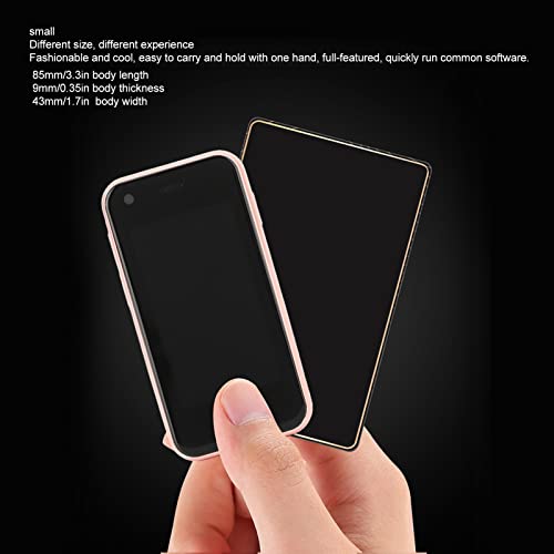 Mini 3G Mobile Phone, 2.5 inches Pocket Cellphone, 1GB RAM and 8GB ROM, Memory Card Expansion, 1580mAh Battery, Unlocked Smartphone for Students, Palm Size(Sakura Pink)